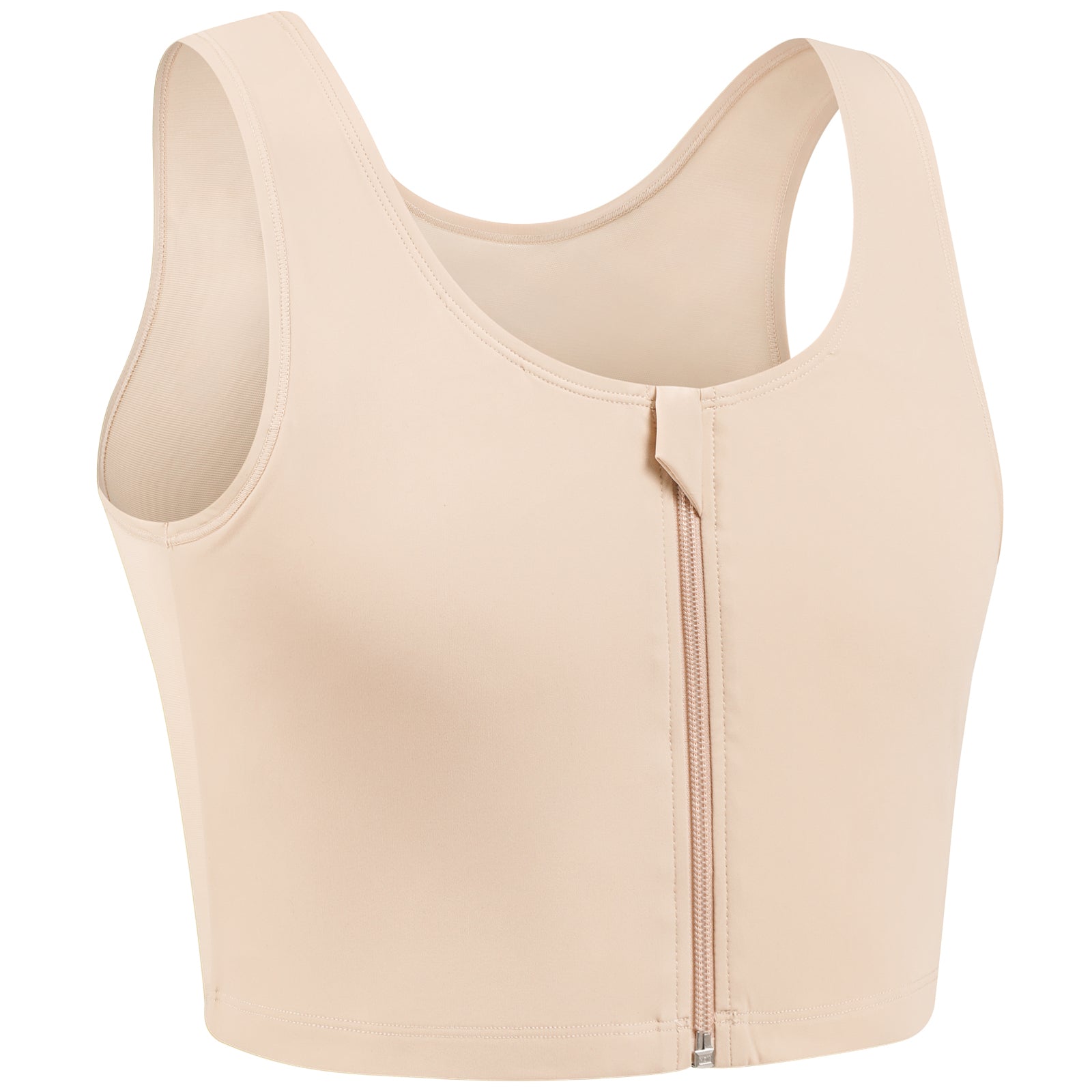 Transgender FTM Zip Up Breathable Half Chest Binder – Chest-Binder